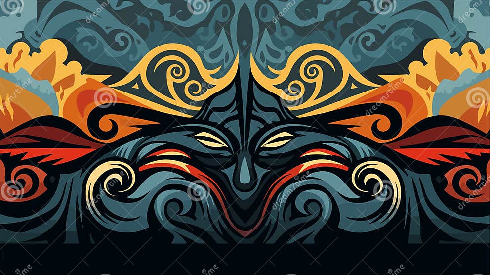 Abstract Beautiful Colored Vector Viking Patterns. Ancient Warrior ...