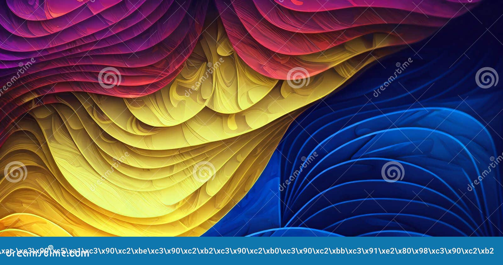 Abstract Beautiful Colorful Panorama Layers Texture Stock Illustration ...