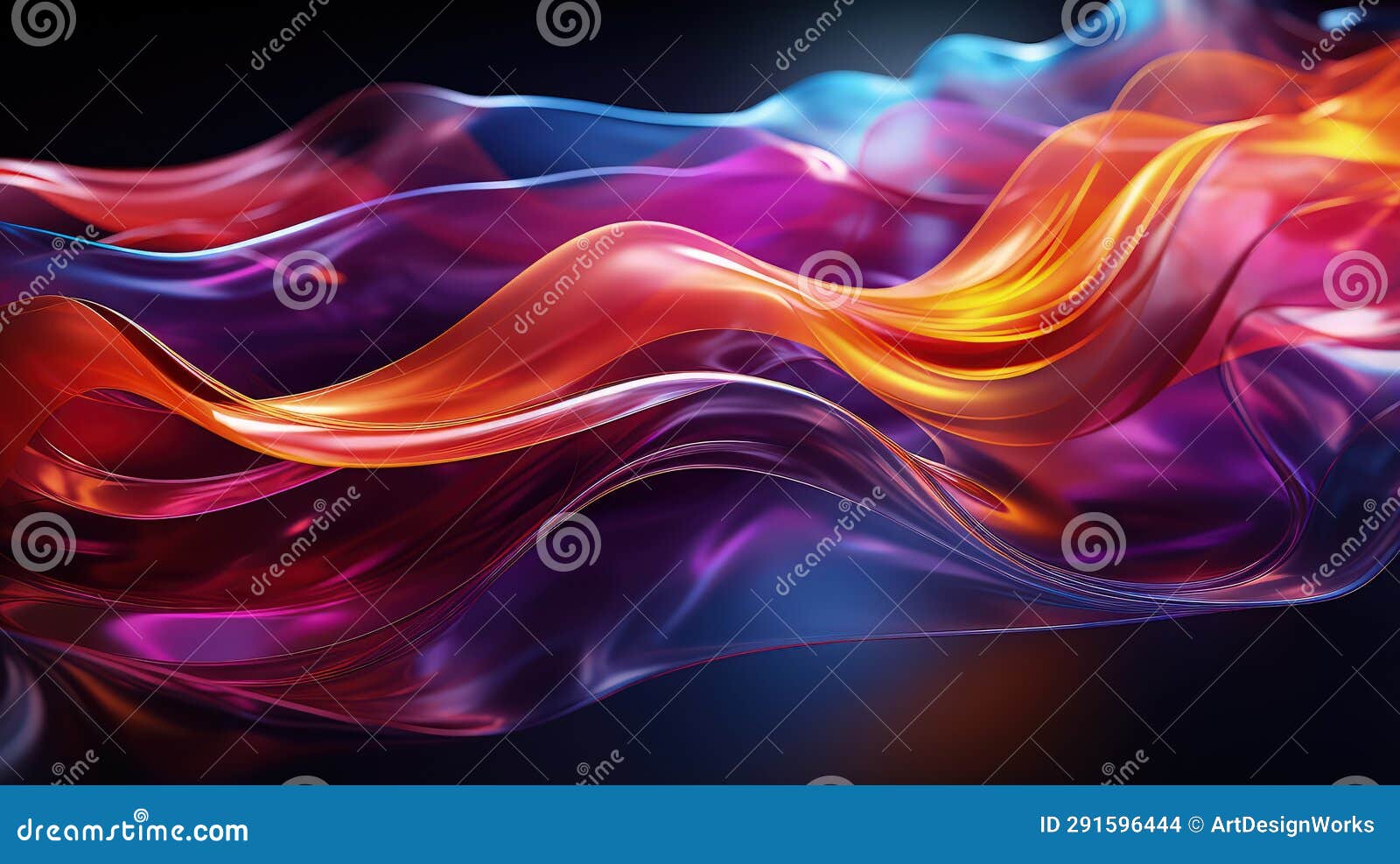 Abstract Beautiful Elegant Waves of Flame Dynamic Background Stock ...