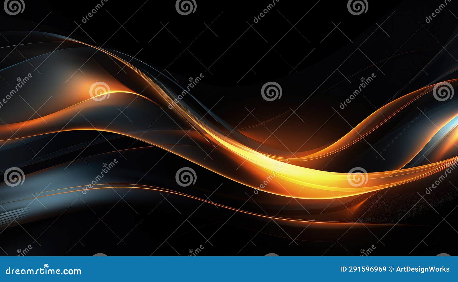 Abstract Beautiful Elegant Waves of Flame Dynamic Background Stock ...