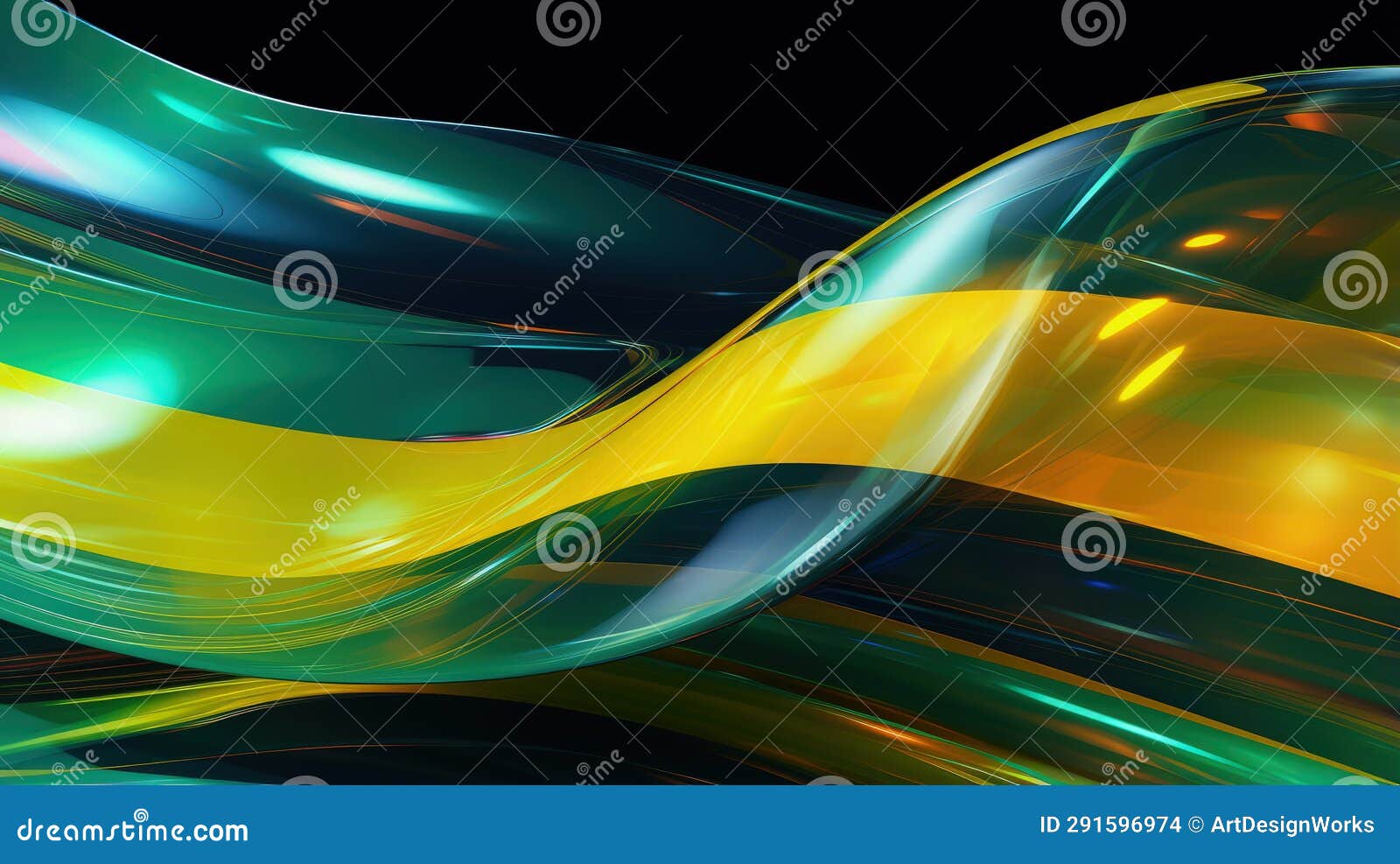Abstract Beautiful Elegant Waves of Flame Dynamic Background Stock ...