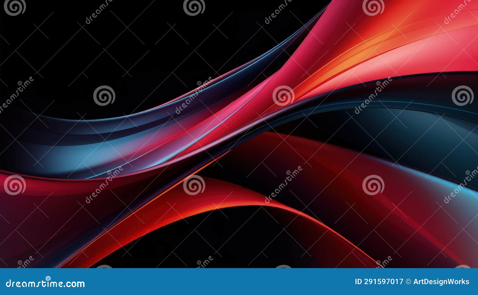 Abstract Beautiful Elegant Waves of Flame Dynamic Background Stock ...