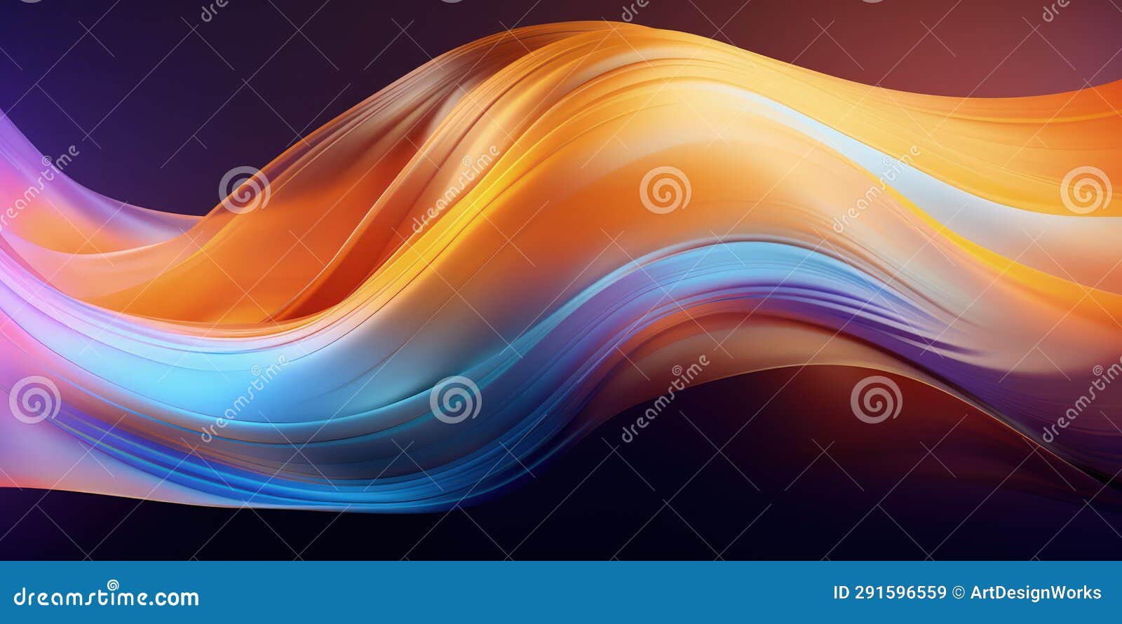 Abstract Beautiful Elegant Waves of Flame Dynamic Background Stock ...
