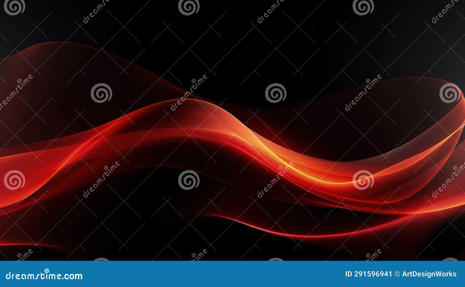 Abstract Beautiful Elegant Waves of Flame Dynamic Background Stock ...
