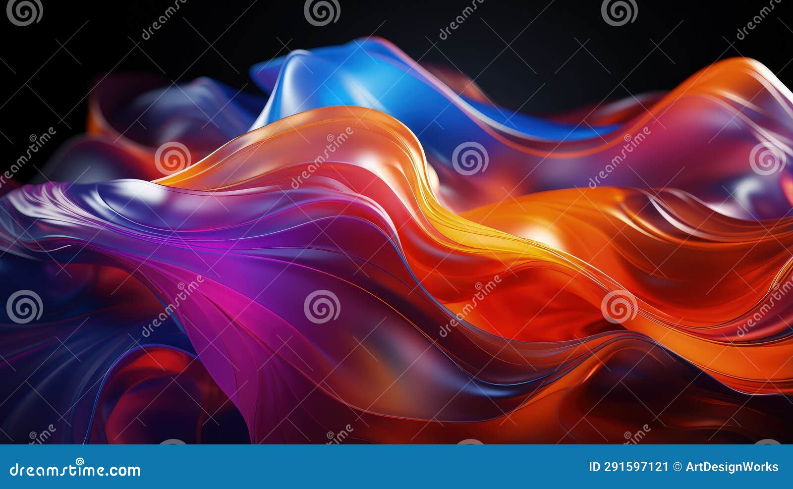 Abstract Beautiful Flame Dynamic Waves Background Stock Illustration ...