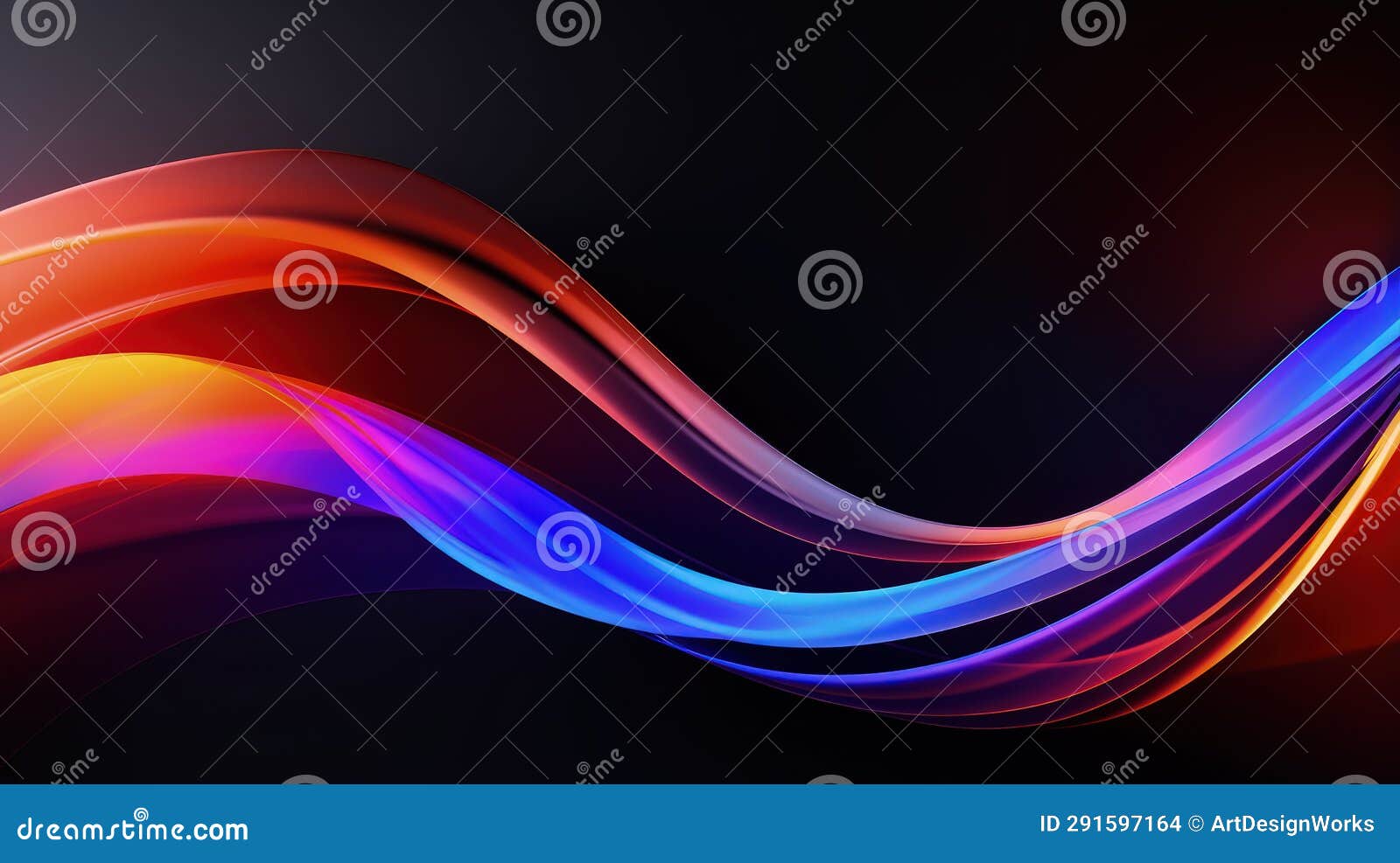 Abstract Beautiful Flame Dynamic Waves Background Stock Illustration ...
