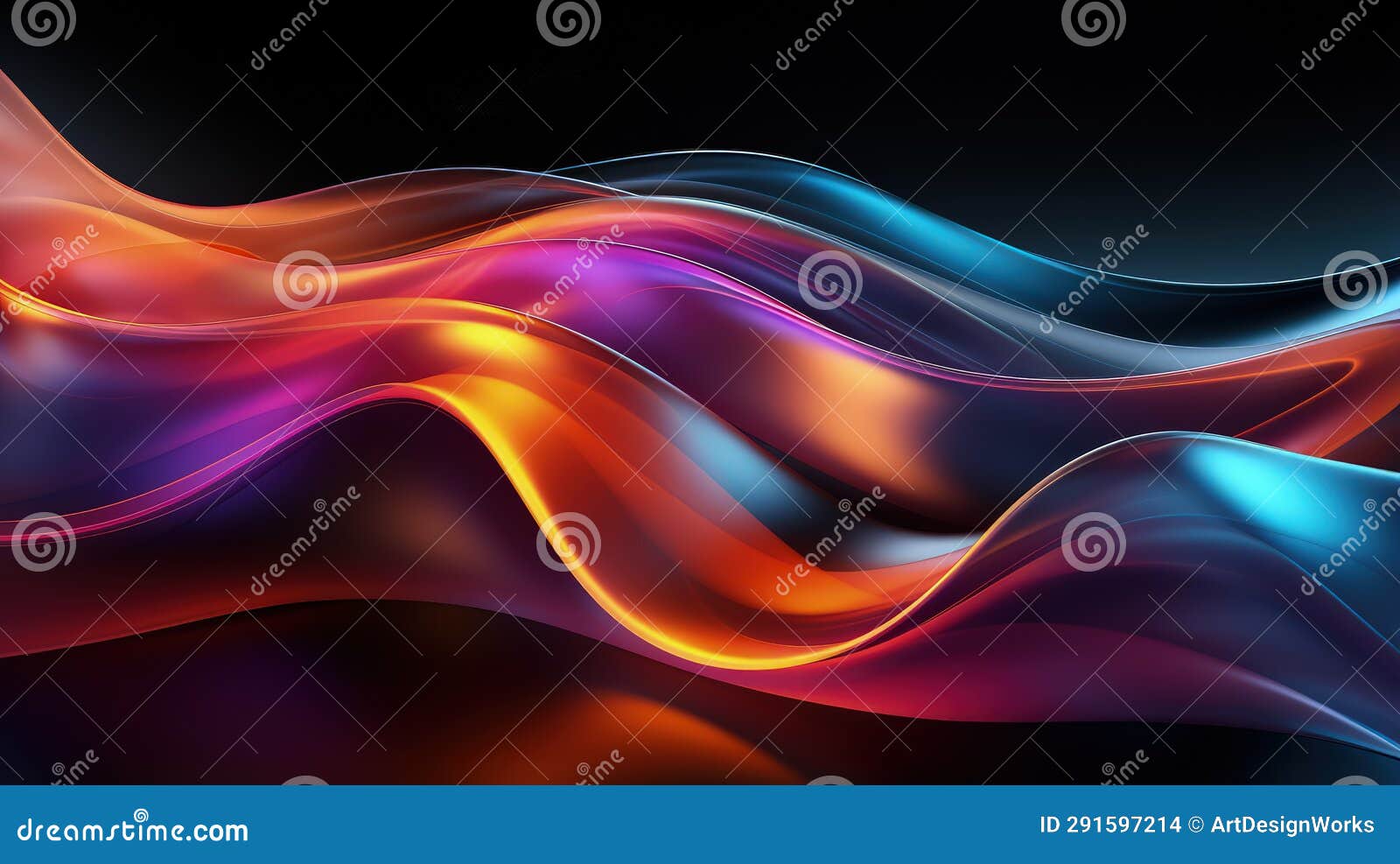 Abstract Beautiful Flame Dynamic Waves Background Stock Illustration ...