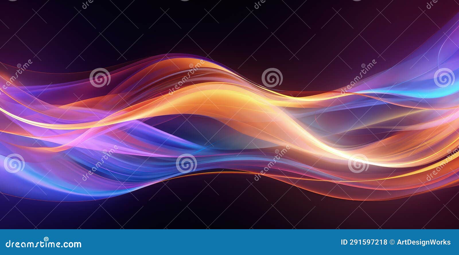 Abstract Beautiful Flame Dynamic Waves Background Stock Illustration ...