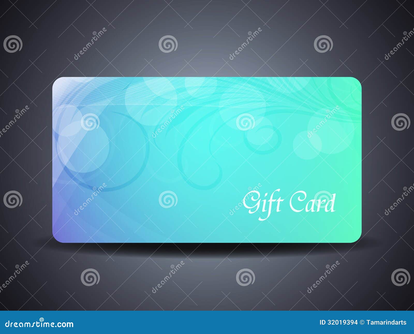 Abstract Beautiful Gift Card Design Stock Vector - Illustration of ...