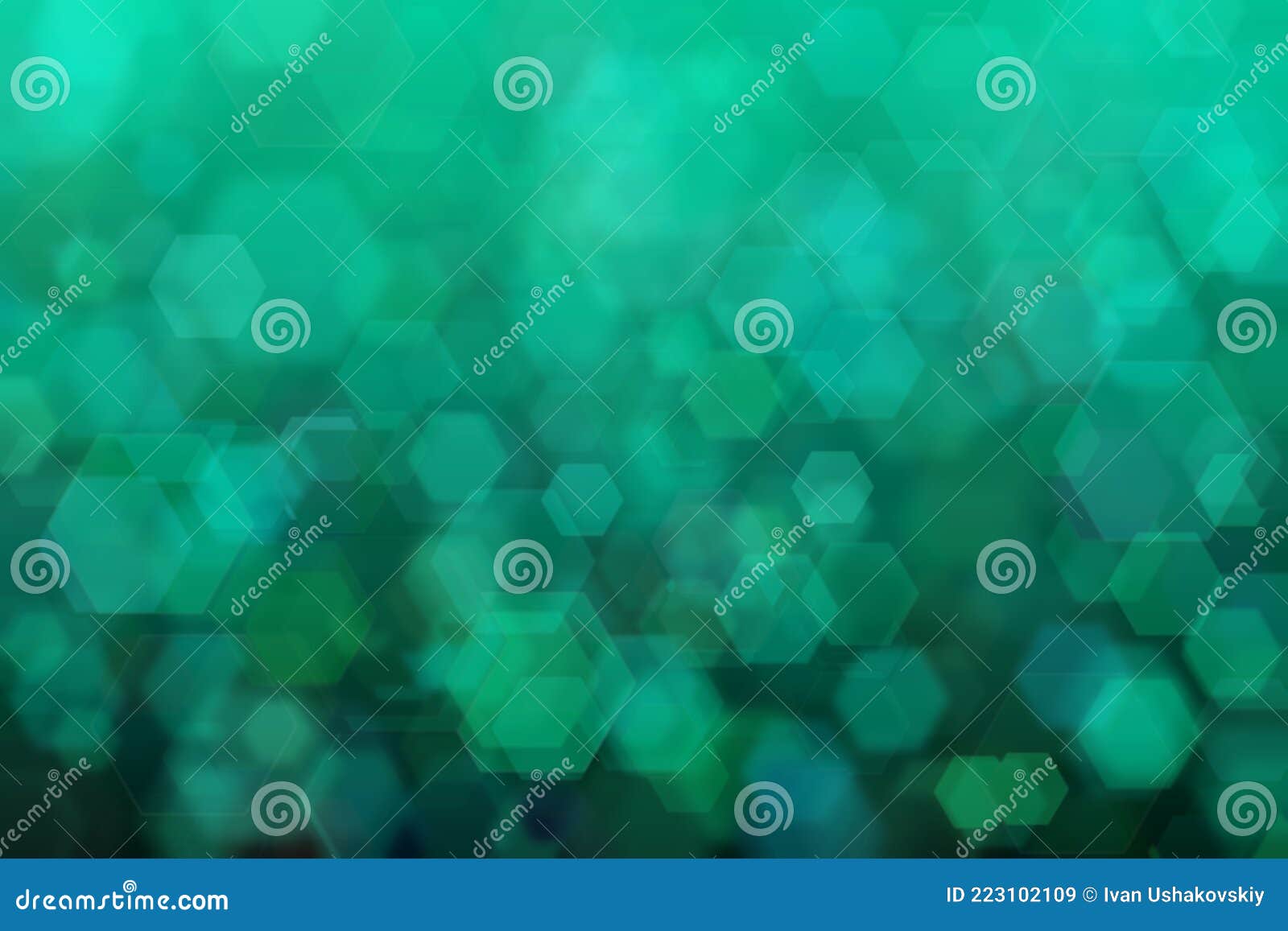 Abstract Beautiful Harmonic Background with Tints of Green and Blue ...