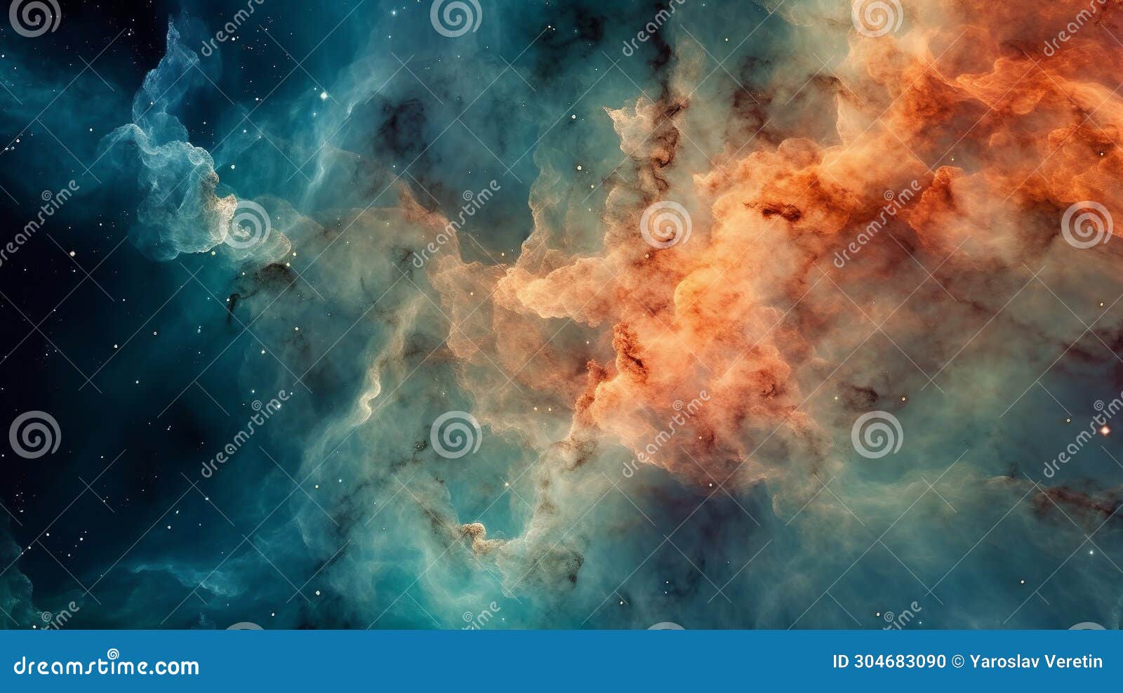 Abstract Beautiful Outer Space Background. Bright Galaxy in Cosmos ...
