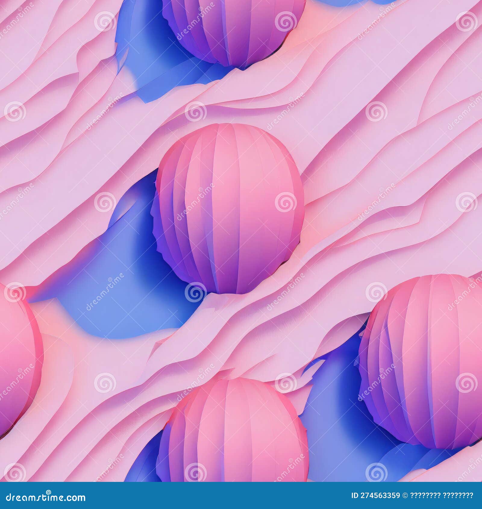 Abstract Beautiful Pink and Blue Background with Balls Stock ...