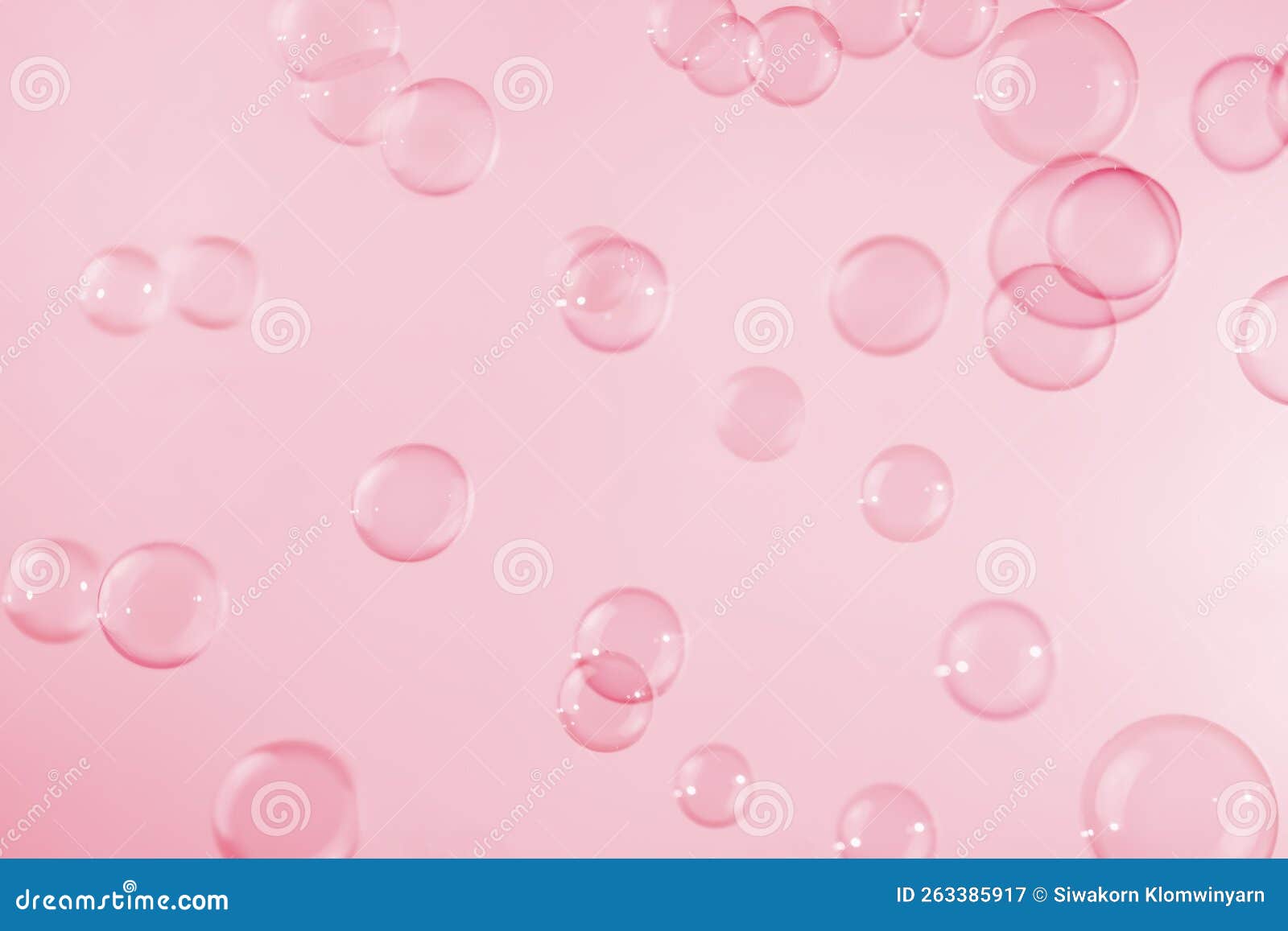 Abstract Beautiful Pink Soap Bubbles Background. Freshness Soap Sud ...