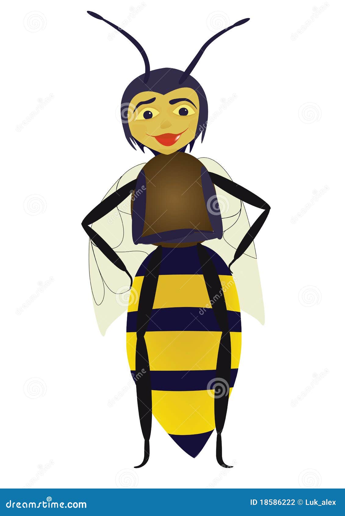 Abstract bee. stock illustration. Illustration of eyes - 18586222