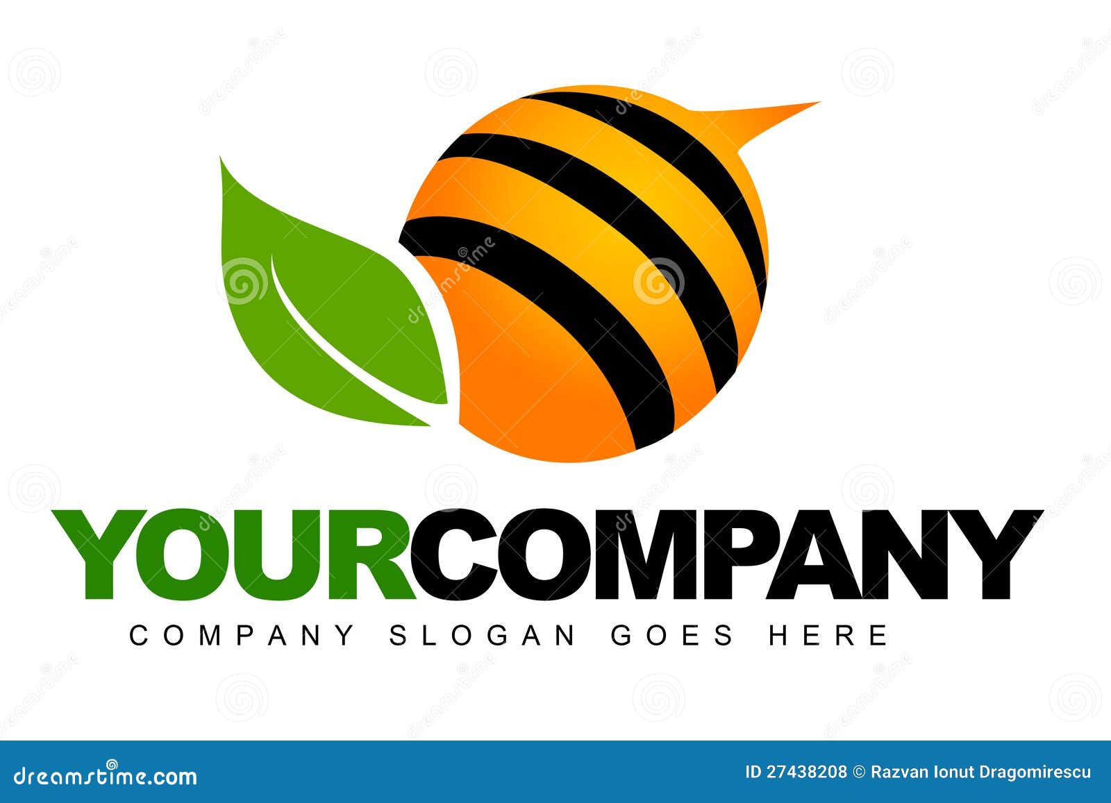 Abstract Bee Logo stock illustration. Illustration of lines - 27438208
