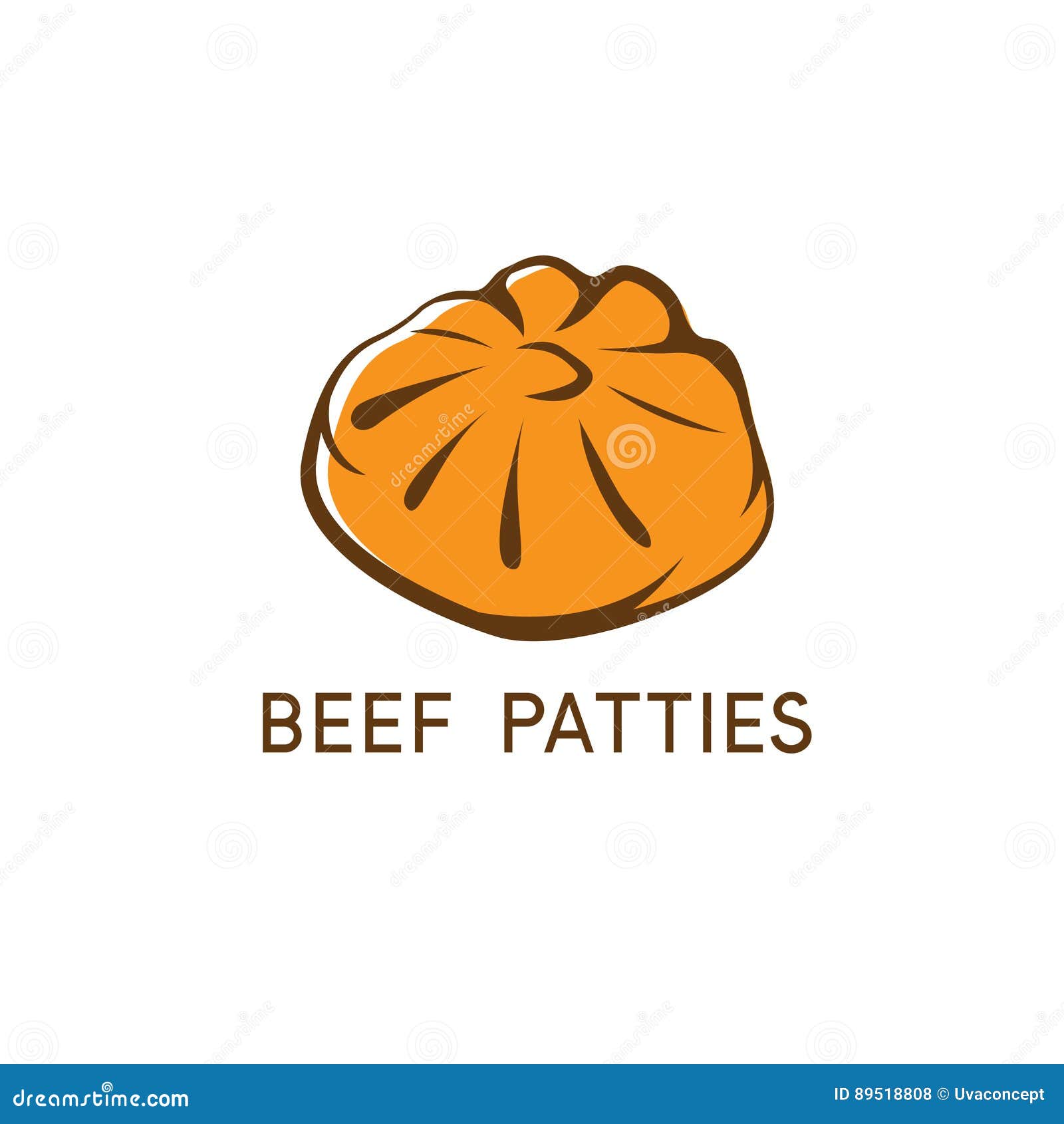 Abstract Beef Patties Urban Restaurant Vector Design Stock Vector ...