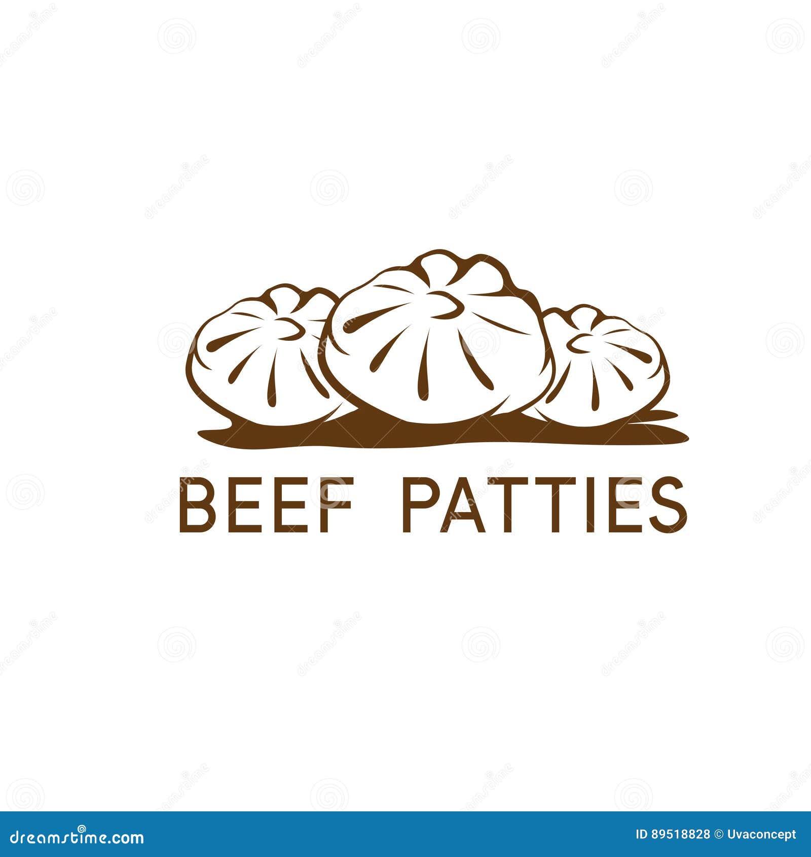 Abstract Beef Patties Urban Restaurant Vector Design Stock Vector ...
