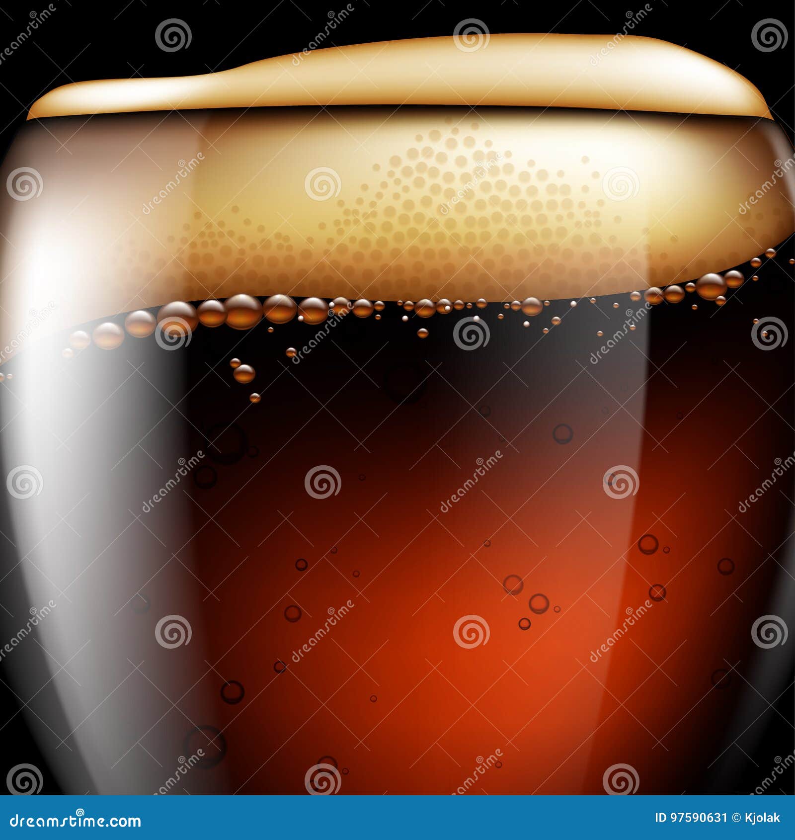 Abstract Beer Background. Highly Realistic Illustration With The ...
