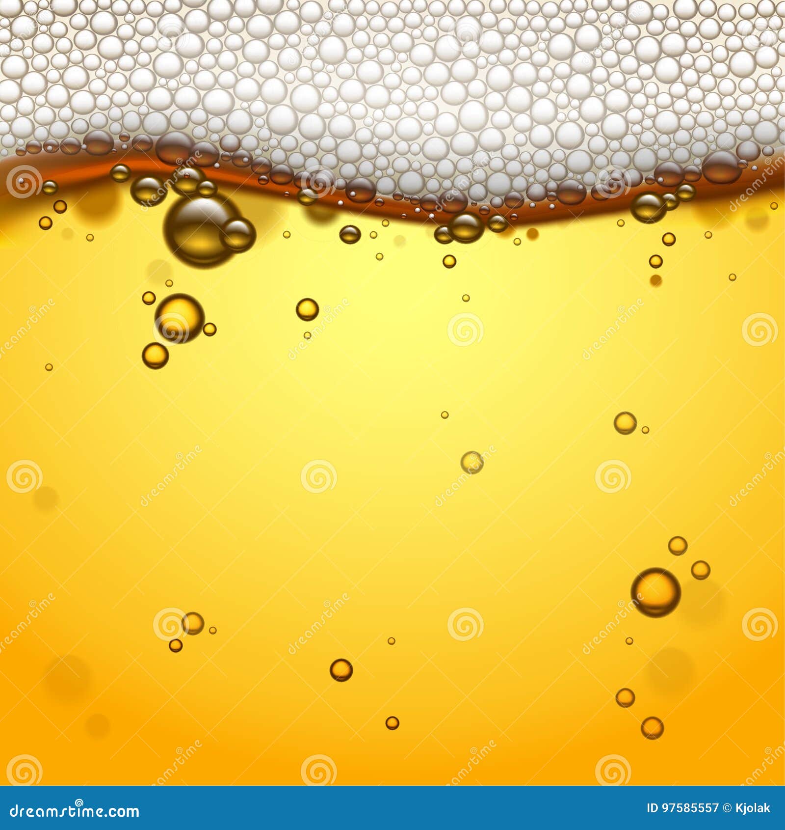 Abstract Beer Background. Highly Realistic Illustration With The ...
