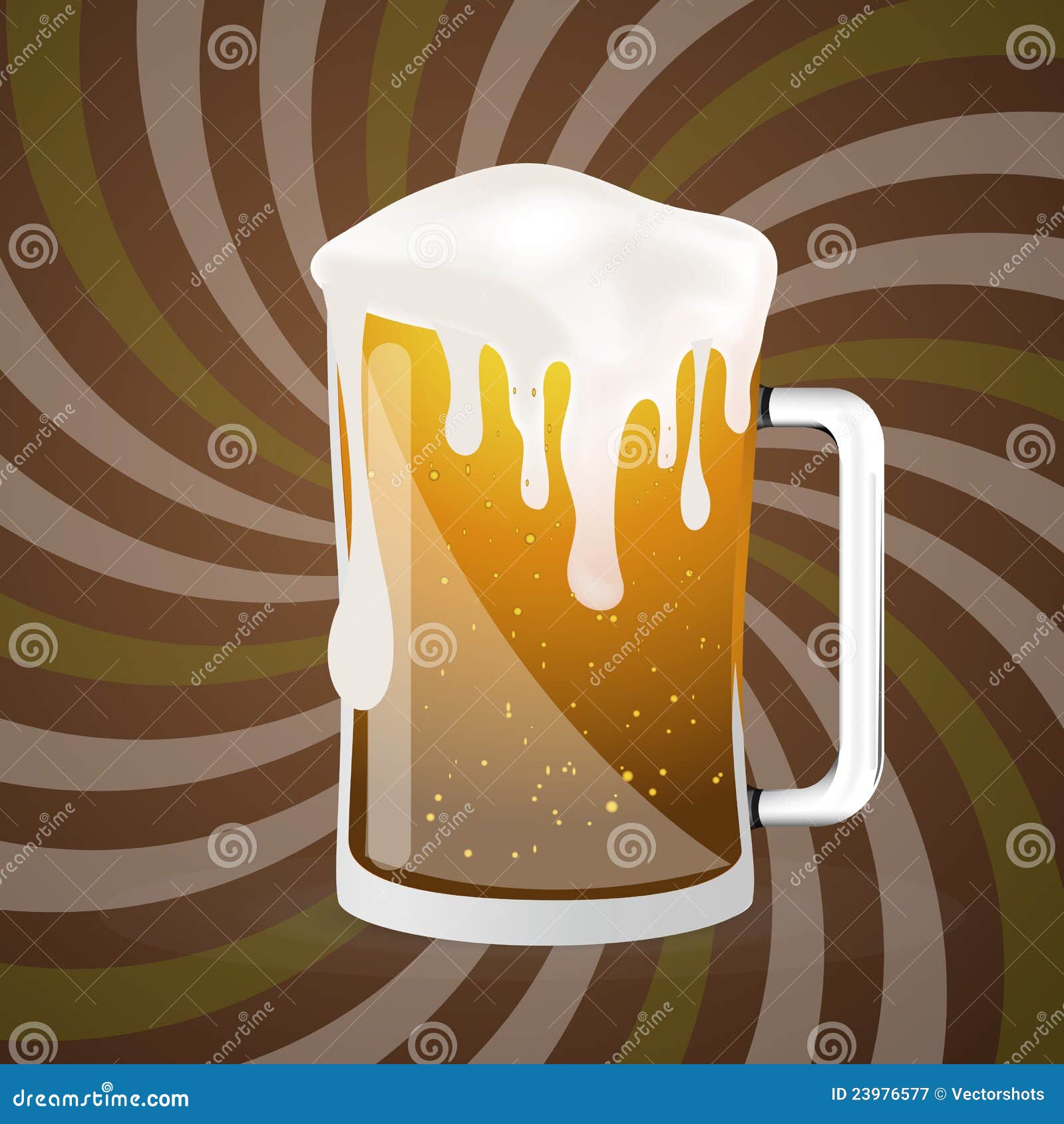 Abstract Beer Background. Highly Realistic Illustration With The ...