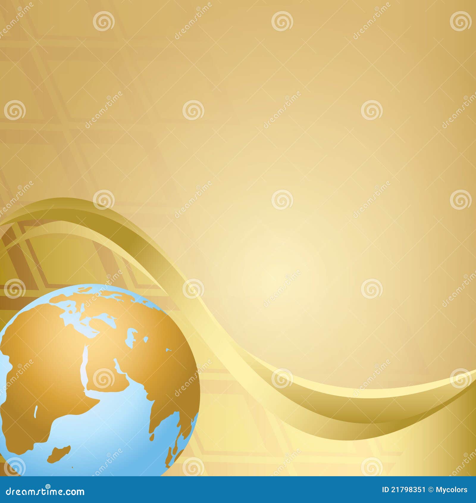 Abstract Beige Background with Globe - Vector Stock Vector ...