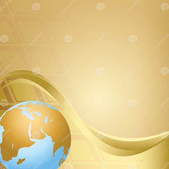 Abstract Beige Background with Globe - Vector Stock Vector ...