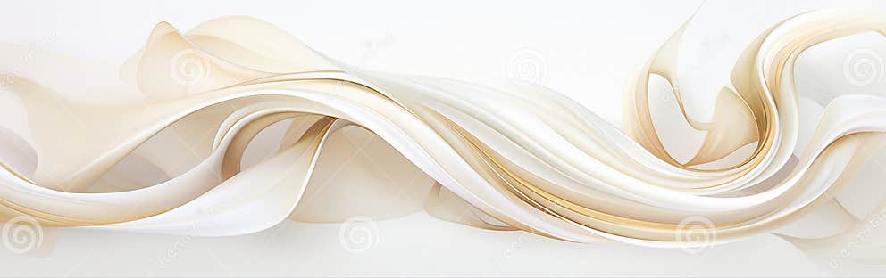 Abstract Beige Background with Smooth Waves for Website Header Design ...