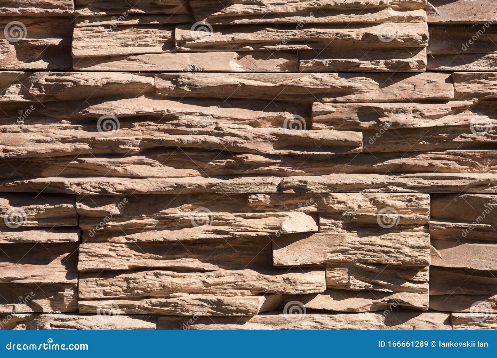 Abstract Beige Brown Slate Pattern Stone Block Wall Texture for ...