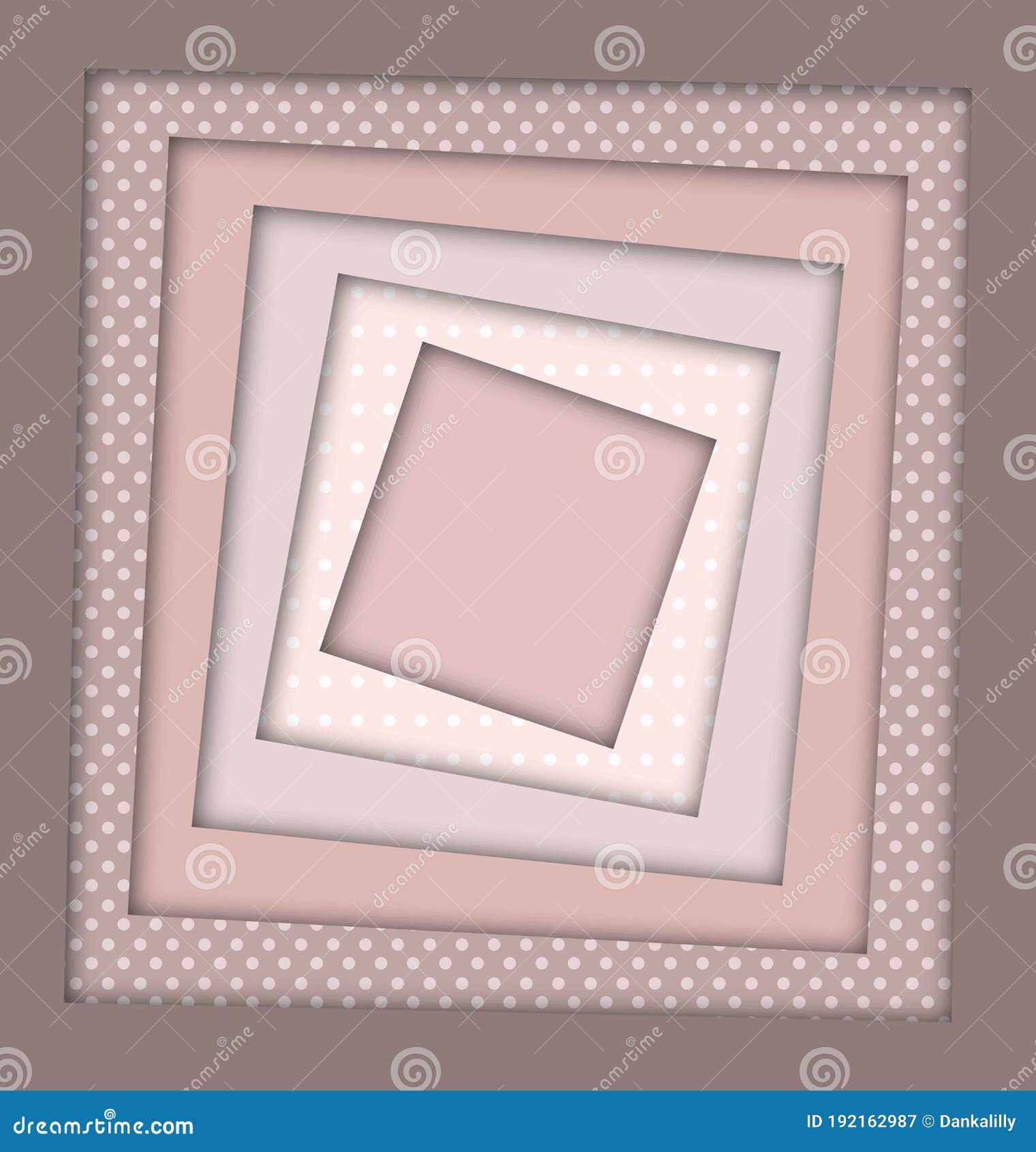 Abstract Beige Colored Image of Square Frames Stock Vector ...