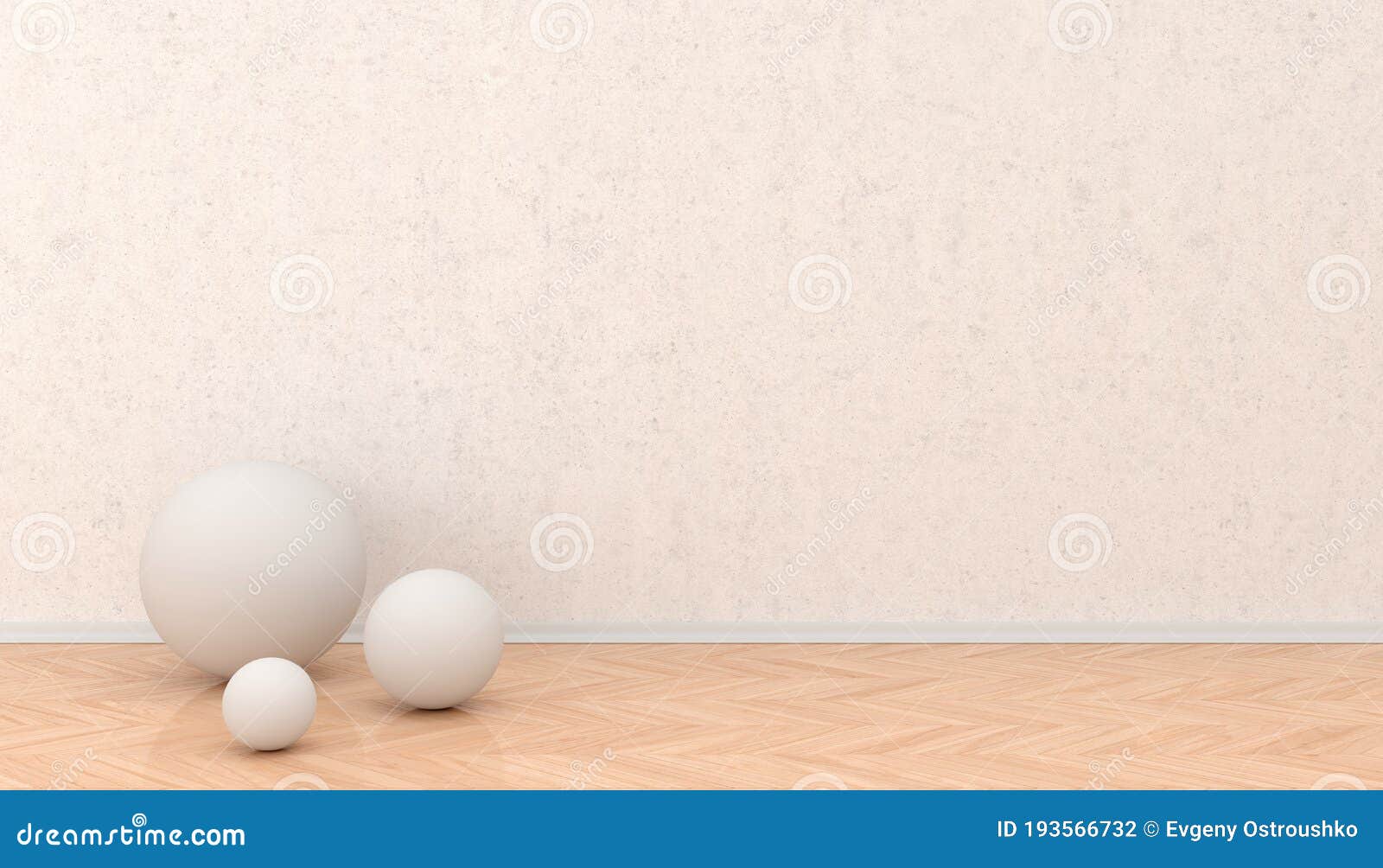 Abstract Beige Objects on the Wall Background Stock Illustration ...