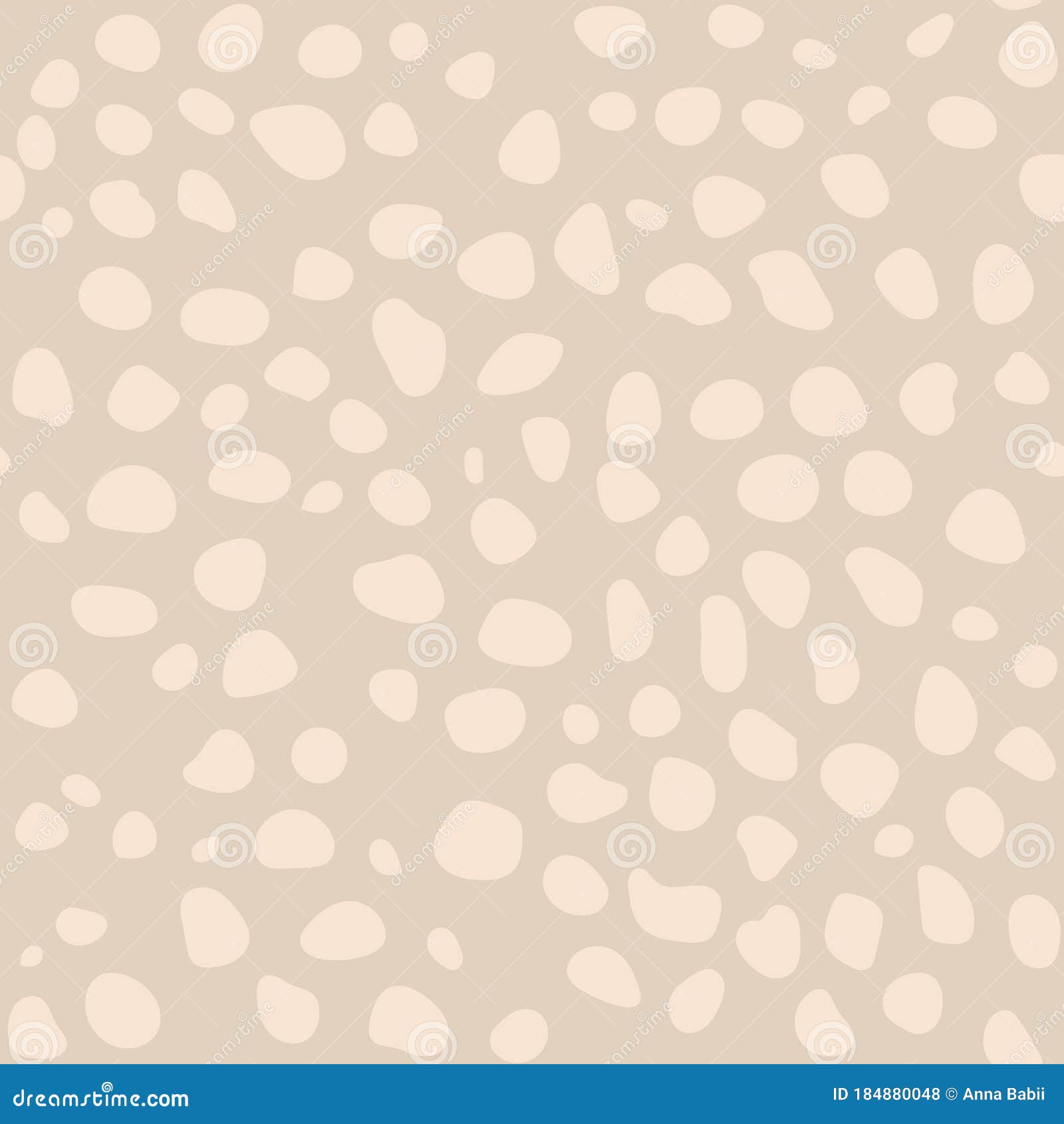 Abstract Beige Seamless Pattern with Spots. Seamless Vector ...
