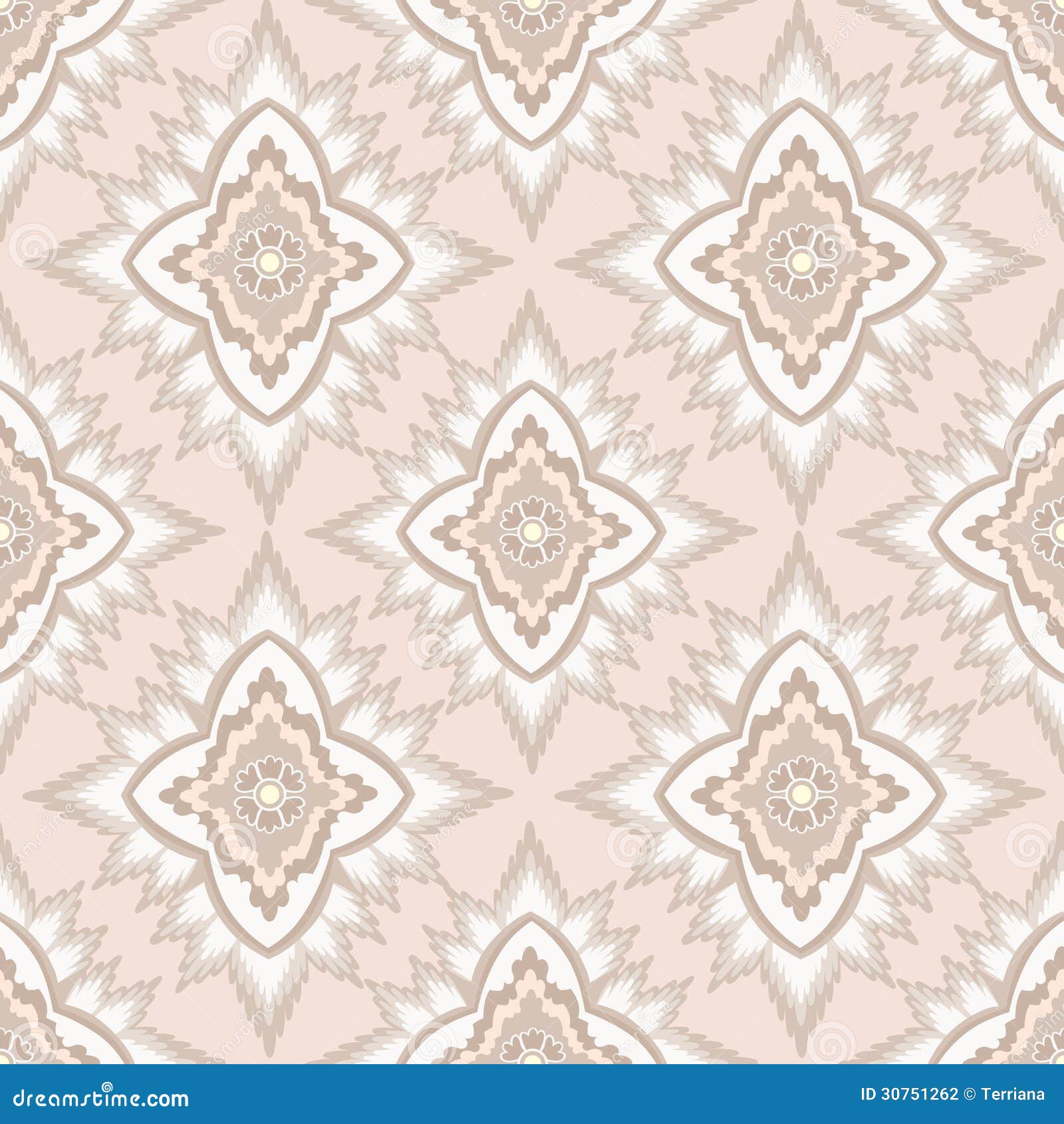 Abstract Beige and White Geometric Seamless Textur Stock Vector ...