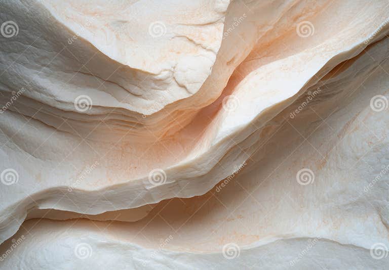 Abstract Beige and White Textured Background with Soft Curves. Stock ...