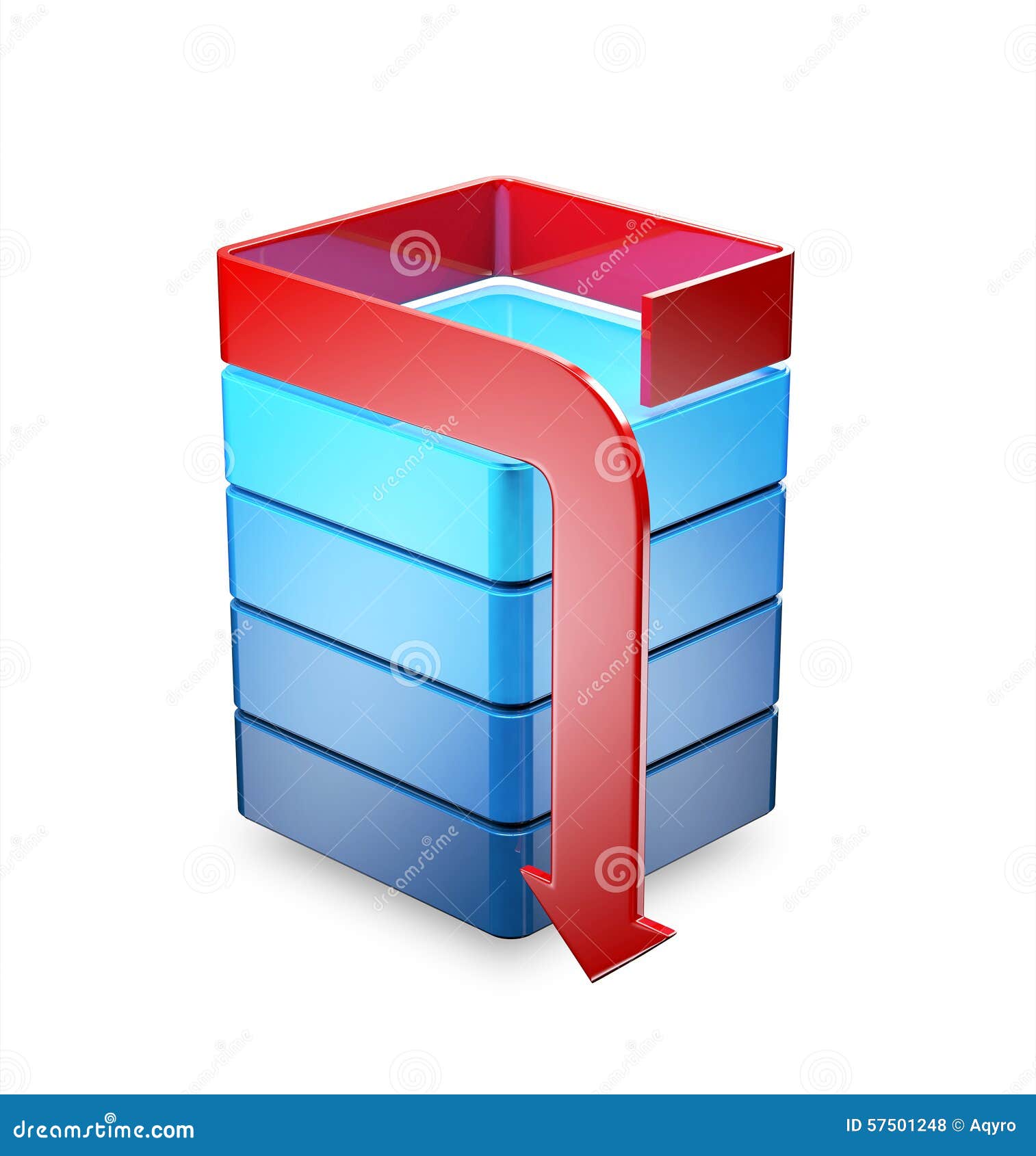 3d Bended Arrow Stock Photography | CartoonDealer.com #2311838