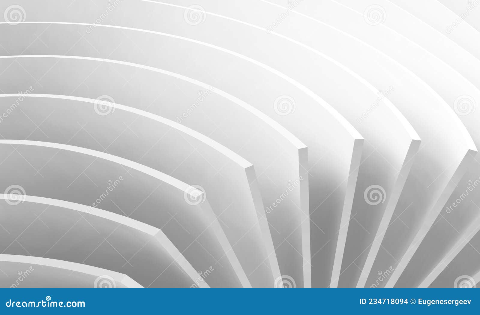Abstract Bent White Parametric Pattern, Digital Graphic Background, 3d ...