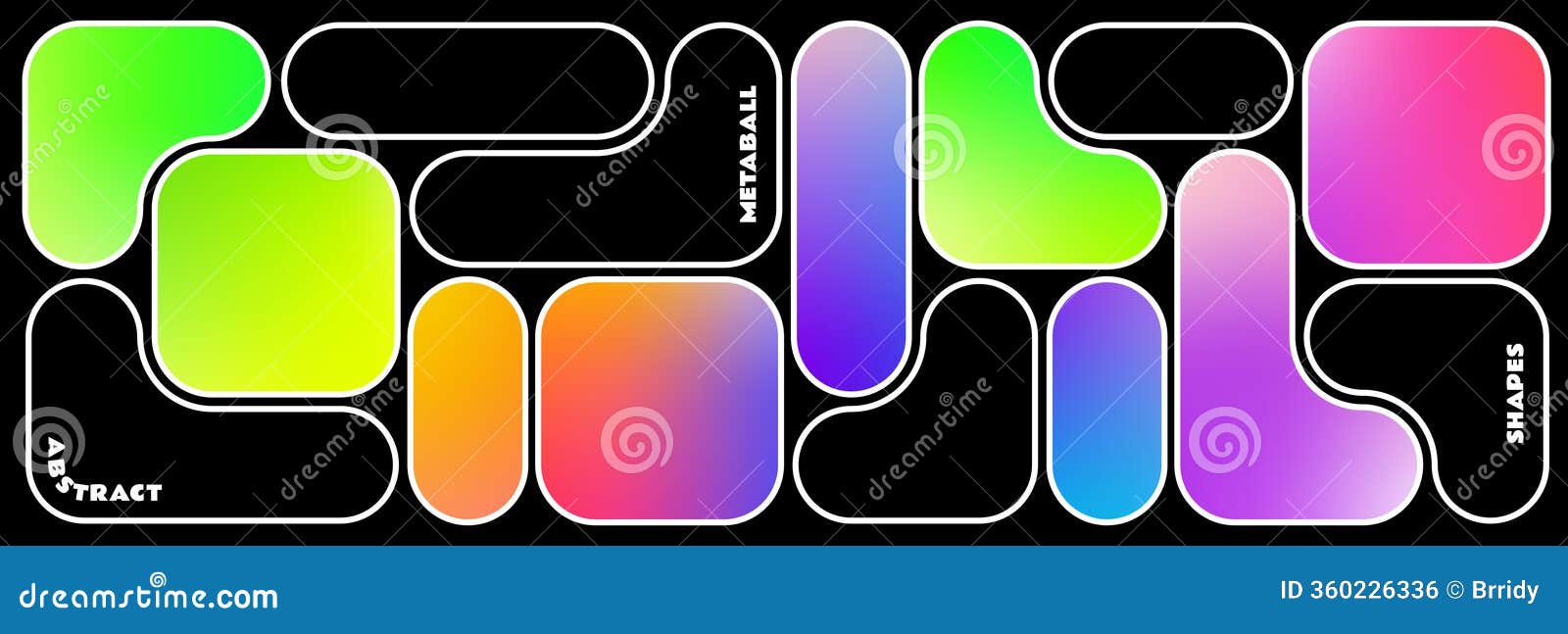 Abstract Bento Grid Shapes. Vector UI Interface Design. Y2K Background ...