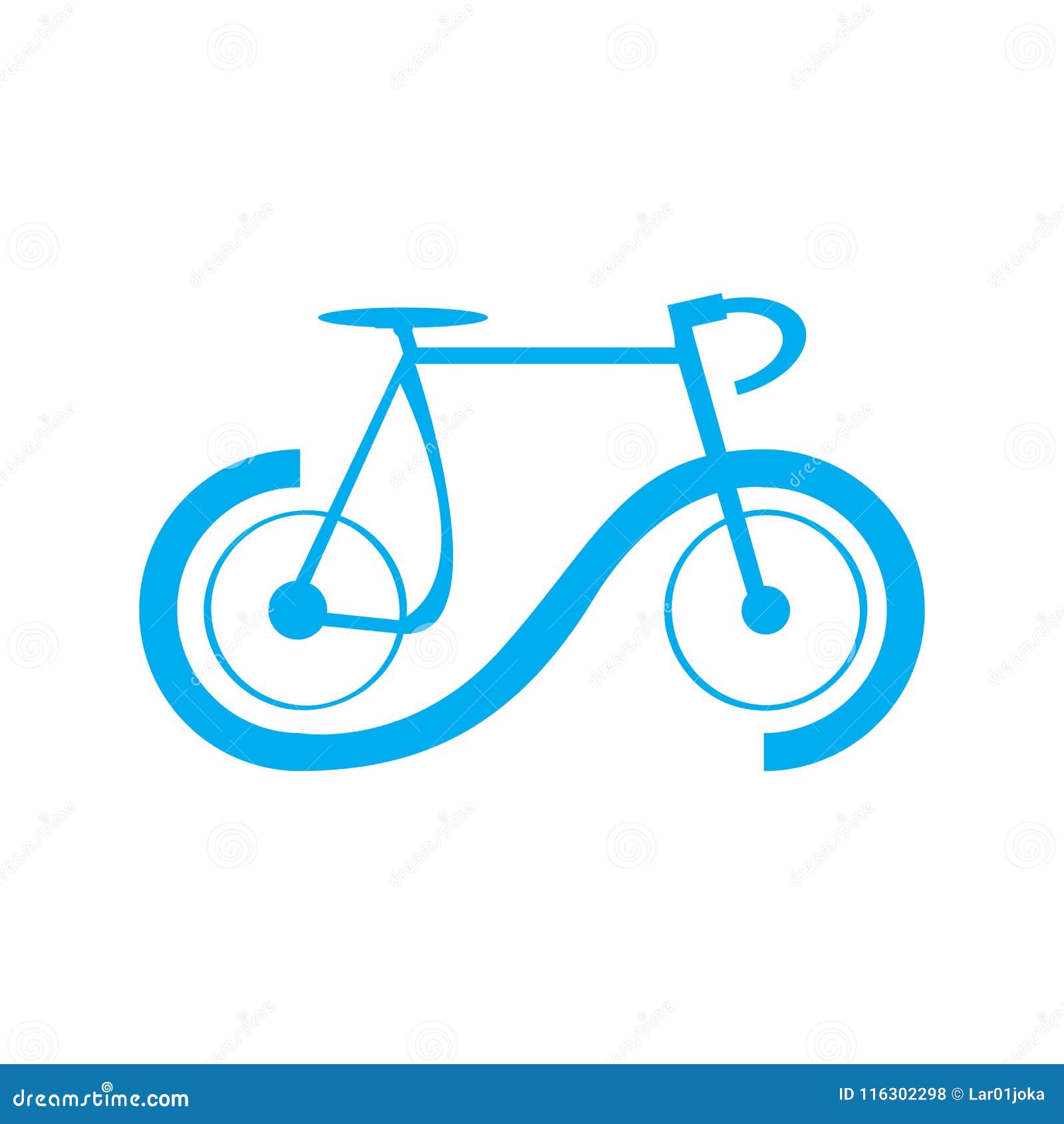 Abstract bicycle icon stock vector. Illustration of people - 116302298