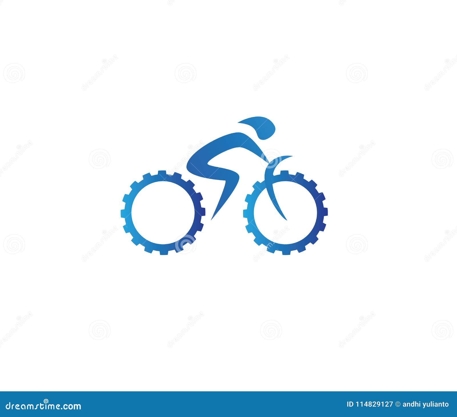 Abstract Bicycle Icon or Vector Logo Design Stock Illustration ...
