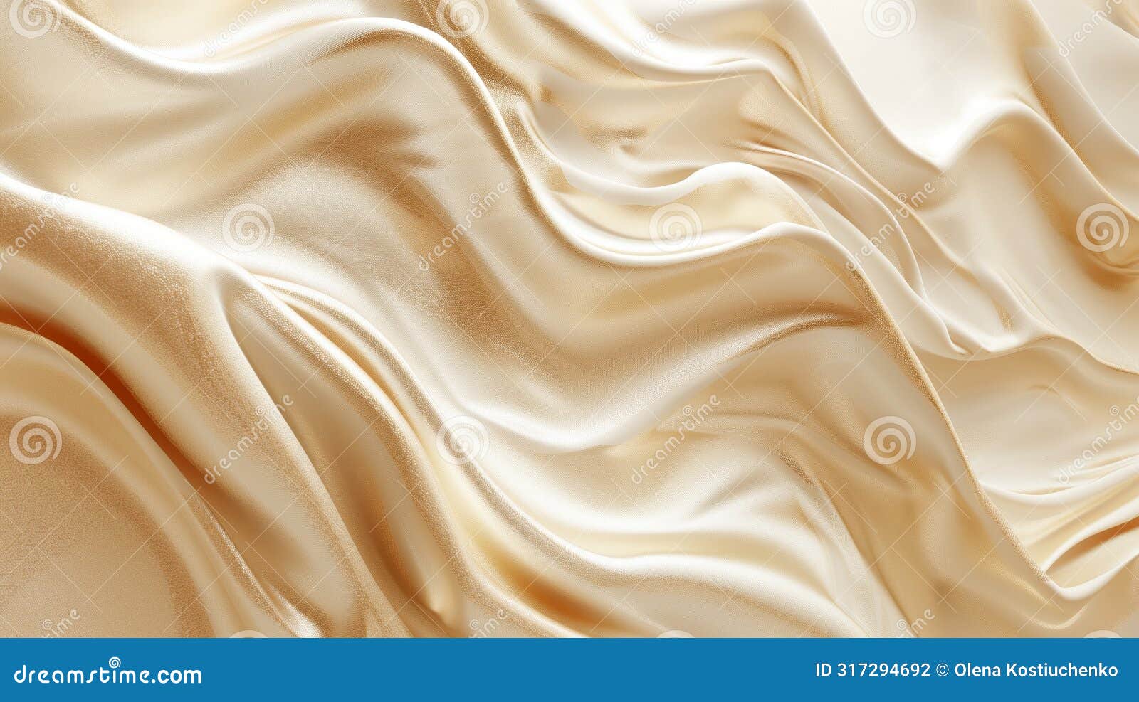 An Abstract Biege Curved Silk Texture. Wavy Fluid Modern Deluxe ...