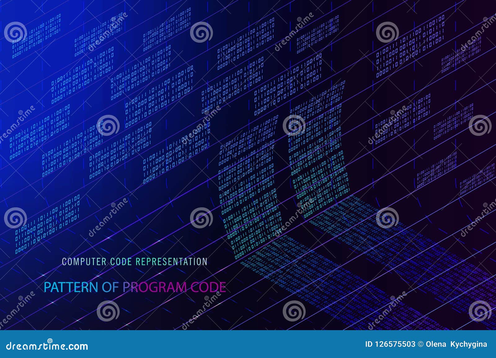 Abstract Big Data Background. Stock Illustration - Illustration of isometric, backdrop: 126575503