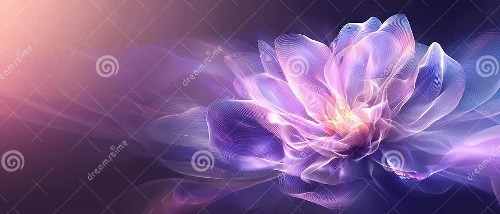 Abstract Big Data Flow Visualized As Blooming Digital Flower ...