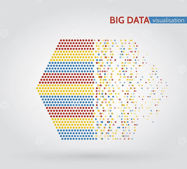 Abstract Big Data Machine Learning Algorithms. Stock Vector ...