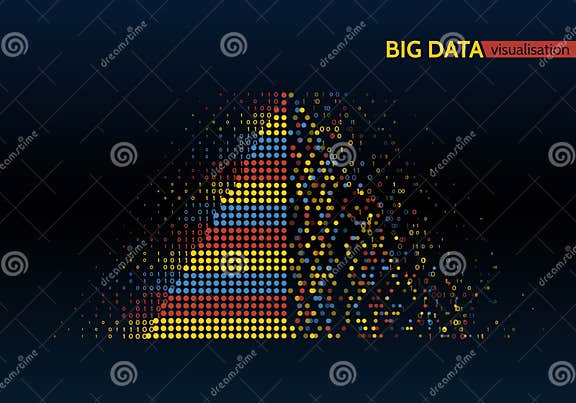 Abstract Big Data Machine Learning Algorithms. Stock Vector ...