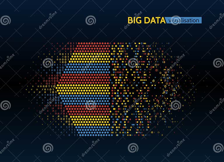 Abstract Big Data Machine Learning Algorithms Stock Vector Illustration Of Abstract Line