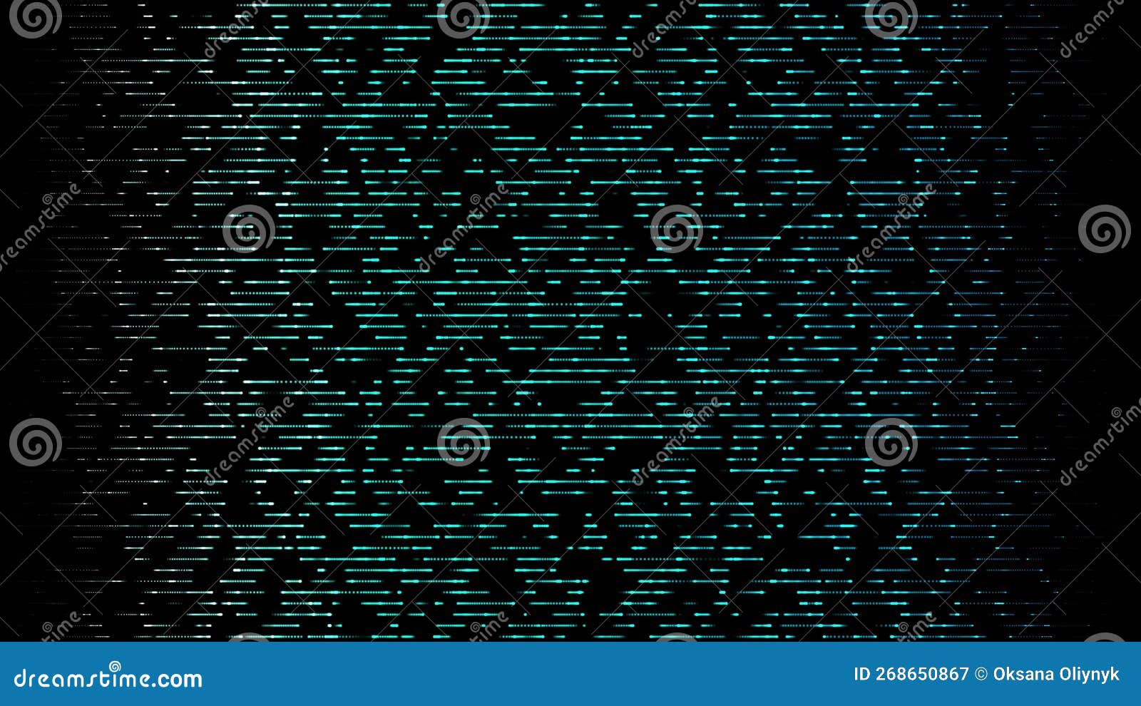 Abstract Big Data Visualization Blue Flow Of Data As Numbers Strings Information Code