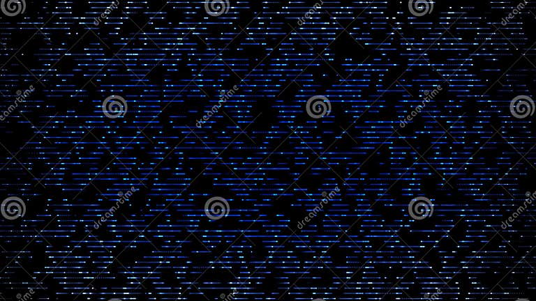 Abstract Big Data Visualization. Blue Flow of Data As Numbers Strings. Information Code ...