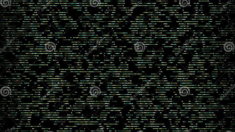 Abstract Big Data Visualization Colorful Flow Of Data As Numbers Strings Stock Illustration