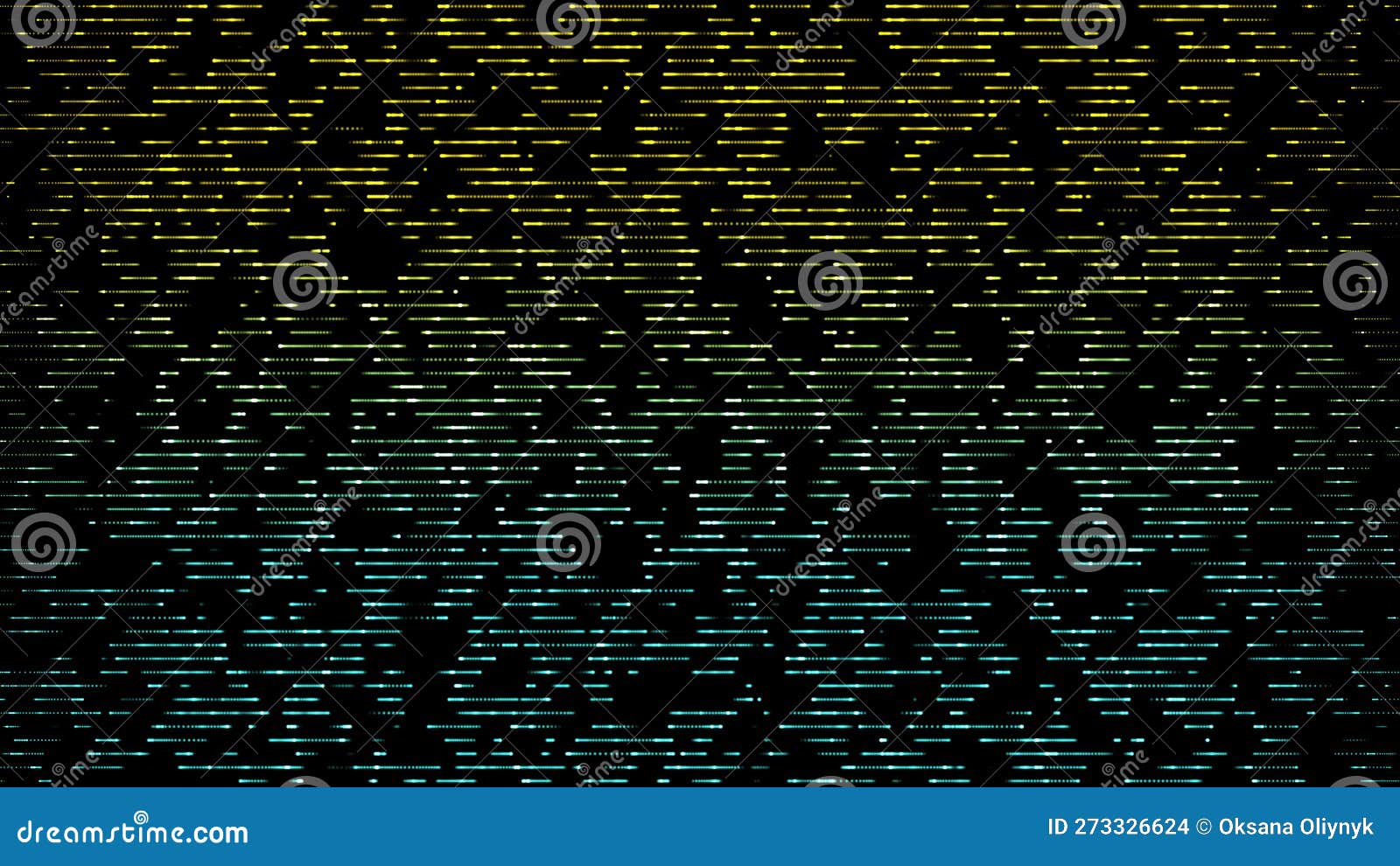 Abstract Big Data Visualization Colorful Flow Of Data As Numbers Strings Stock Illustration