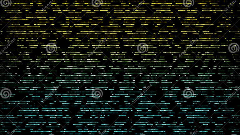 Abstract Big Data Visualization Colorful Flow Of Data As Numbers Strings Stock Illustration