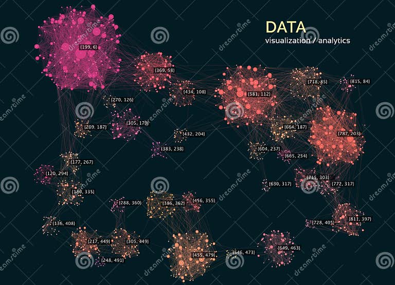 Abstract Big Data Visualization Concept. Infographics Data Science ...